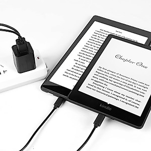 6Ft Fast Charger Fit for Fire Tablet,Compatible with All Fire HD Tablets(Fire HD 7 8 10&Kids Edition,Fire Max 11,Fire Plus& Kids Pro,Kindle Fire&All Kindle E-Reader),with 6Ft USB-C Micro USB Cable