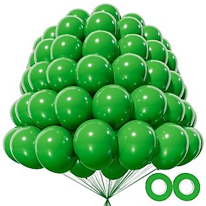 200pcs 5 Inch Dark Green Balloons, Small Mini Latex Balloons for Party Birthday Baby Shower Anniversary Festival Arch Garland Decoration (Dark Green)