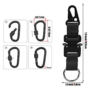 WCALULEG Crossbody Sling Bag, Conceal Carry Gun Bag and military keychain