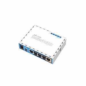 Mikrotik RouterBoard RB951Ui-2nD hAP Homes or Offices 2.4GHz Access Point 5-Ports PoE OSL4 USB for 3G/4G