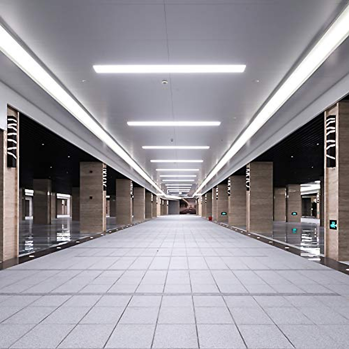 Barrina 8 Foot LED Bulbs, 44W 5500lm 6500K, Super Bright, T8 T10 T12 LED Tube Lights, FA8 Single Pin LED Lights, Clear Cover, 8 Foot LED Bulbs to Replace Fluorescent Light Bulbs (Pack of 12)