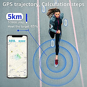 Smart Watch - Blood Pressure Monitor Activity Fitness Tracker with Heart Rate Monitor Smart Watch Compatible with iPhone Samsung Android iOS IP68 Screen Birthday Gifts for Women Men