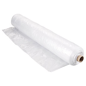 Film-Gard 626033 Construction Plastic Sheeting 10' Width X 100' Length X 6 mil Thick, Clear, 1 Count