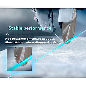 WHIRLWIND USA LSS 14 Inch Diamond Saw Blade,Dry or Wet Cutting Concrete Saw Blades for Sharp Cutting Concrete Marble Granite Brick Masonry,Broadened Cutter Head