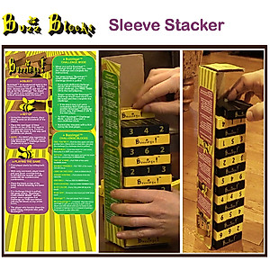 BuzzBlocks an Advanced Twist to The Classic Wooden Stacking Game, Top Educational Toy Building Set for Kids, 54 Pieces with #1 Superior Bundle & Premium Packaging, 1 or More Players Ages 6 and Up