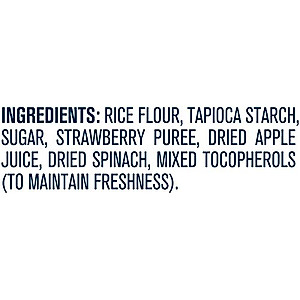 Gerber Snacks for Baby Teethers, Gentle Teething Wafers, Strawberry Apple Spinach, 1.7 Ounce, 12 Count Box (Pack of 6)