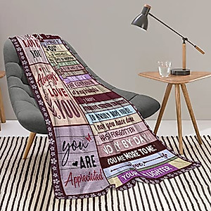 Gifts for Mom Blankets, Mothers Day Birthday Gifts for Mom, Mom Gifts from Daughter, Gifts for Mom from Daughter, Mom Gifts from Son, Mom Birthday Gifts from Daughter, Best Mom Ever Gifts 60x50 Inch