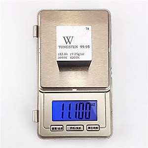 1 inch 25.4mm Tungsten Metal Cube 315g 99.95% Engraved Periodic Table W Specimen