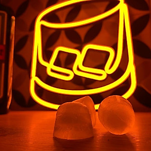 Whisky Lover Art Whisky Neon Sign Whisky Glass Wall Decor Neon Light Whisky Wall Decor Neon Bedroom Decor Neon Sign Wall Art 45X37cm