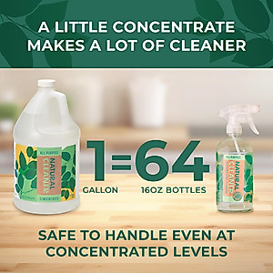 PathoPure Natural All-Purpose Cleaner Concentrate - Unscented, Non-Toxic for Cleaning Kitchen, Bathroom, Glass, Floor, Carpet & Upholstery Stains - 1 Gallon (Makes 64 Bottles)