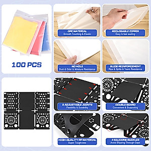 BoxLegend Shirt Folder Board V3 with Shirt Bags Zipper 11x14 inch Pack of 100 Shirt Packaging Frosted Shipping Bags with Handle