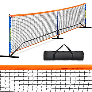 Premium Pickleball Net, 22FT Regulation Size Portable Pickleball Net, Pickle Ball Net System with Carrying Bag for Driveway Backyard Outdoor Indoor