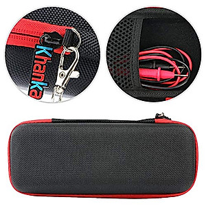Khanka Hard Travel Case Replacement for KAIWEETS HT206b / HT206d 600A Digital Clamp Meter T-RMS 6000 Counts, Auto-Ranging Multimeters AC/DC Current Voltmeter Ammeter Tester， Case Only