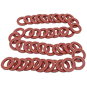 YuGtcen Garden Hose Washers 50 Pack, Silicone Washers Hose Gasket Heavy Duty, O Ring Hose Fittings Fit Standard 3/4 Inch Garden Hose and Water Faucet