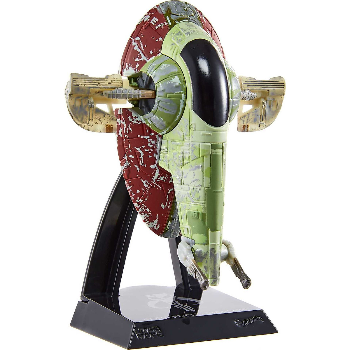 Hot Wheels Star Wars Starships Select Boba Fett's Starship, Premium Collectable Replica with Movable Part & Display Stand