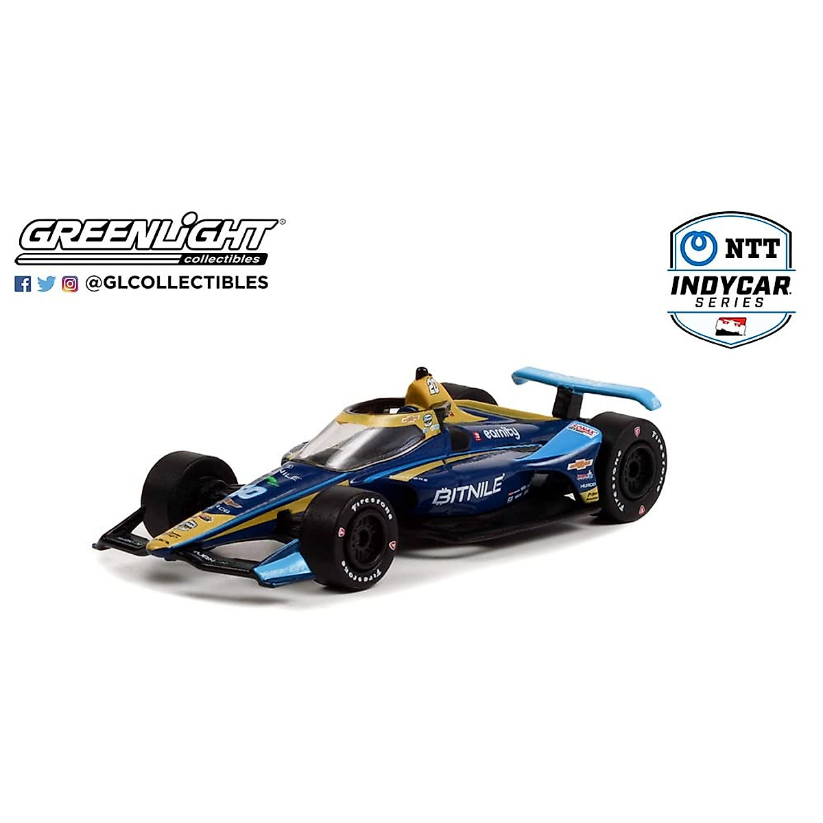 Greenlight 11542 2022 NTT IndyCar Series - #20 Conor Daly / Ed Carpenter Racing 1:64 Scale Indy 500
