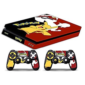Skin Ps4 Slim - Pokemon - Limited Edition Decal Cover ADESIVA Playstation 4 Slim Sony Bundle