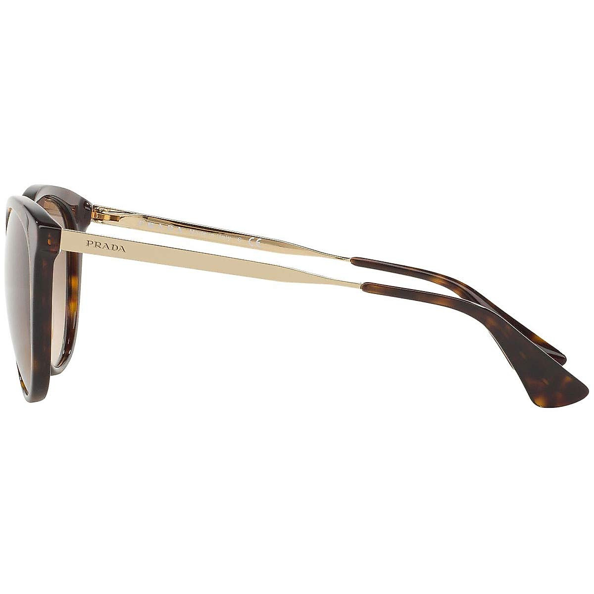 Prada PR 17SS Women's Sunglasses Havana/Brown Gradient 53