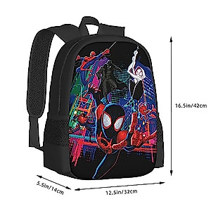 LVTFCO Spider Cartoon Backpack Travel Backpack Superhero Backpack Bags For Men Women