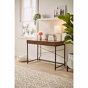 Realspace® 44"W Valdi Computer Desk, Brown