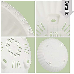 12.59" Large Hanging Planters with Drainage Hole&Tray, Hanging Flower Pots Plastic Plant Hanger Holders Hanging Basket for Indoor Outdoor Home Garden Herb Succulent (Pack 3)