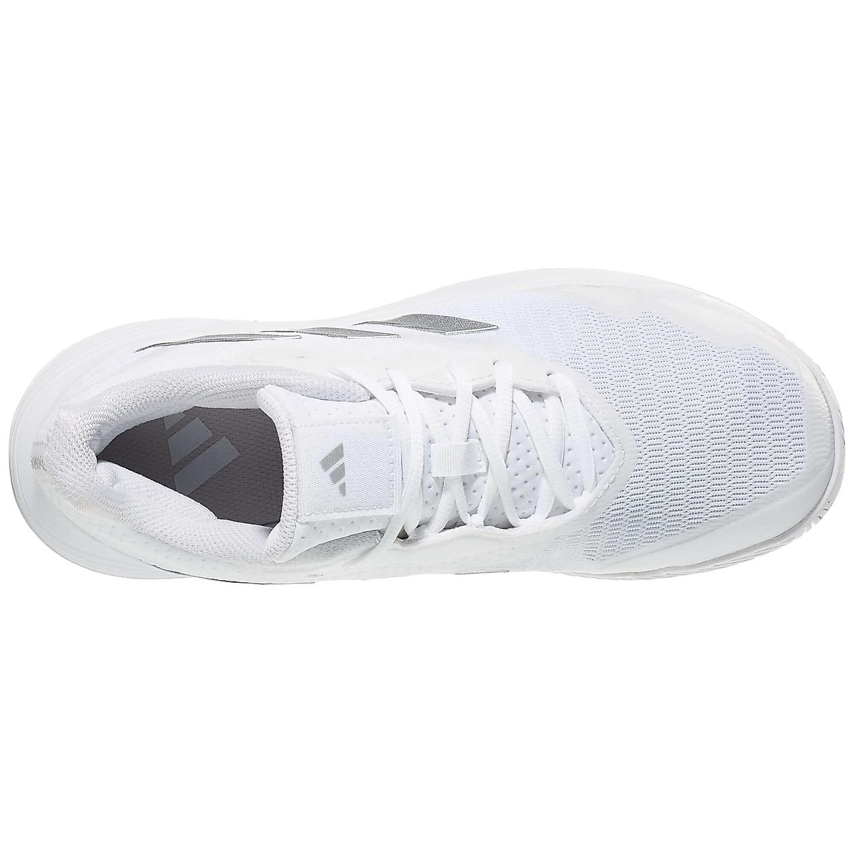 adidas Court Jam Control Footwear White/Silver Metallic/Grey One 9.5 B (M)
