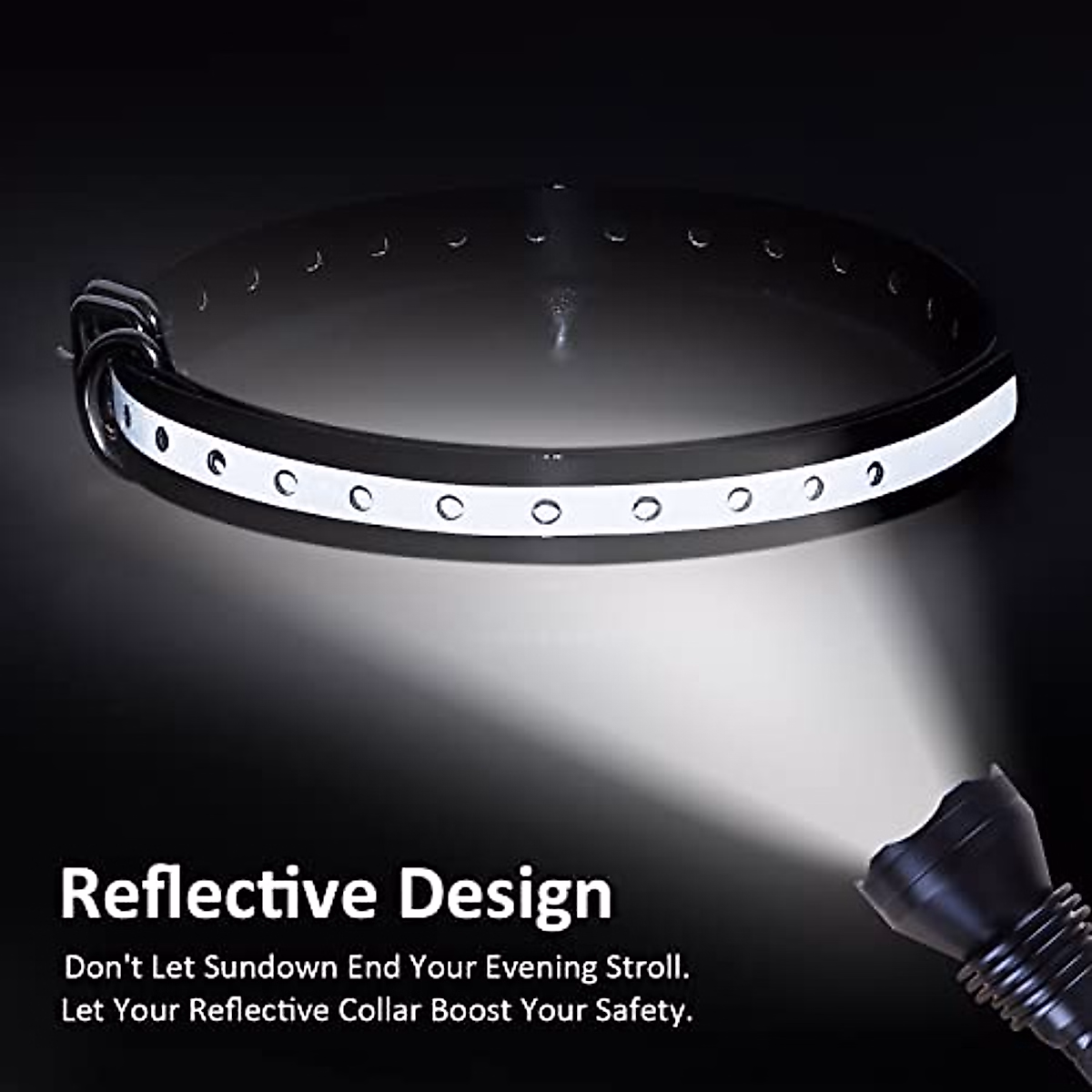 LuckinPET Waterproof Dog Collar Replacement Strap for Shock Collar and Fence Easy Clean Odorless Dog Collar Metal Buckle 3/4 Inch Adjustable Size Durable Anti-Odor TPU Dog Collar