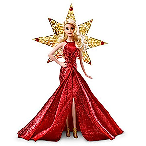 Barbie 2017 Holiday Doll, Blonde with Gold Dress