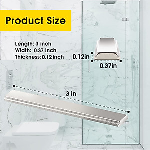 Shower Door Magnets- 3" Long for Swing Shower Doors T-Magnet for Shower Doors | Shower Door Handles