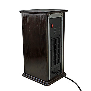 LifeSmart Electric Tower Heater, Portable Infrared Quartz Space Heater with 2 Remote Controls, 1500W