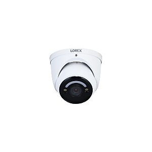 Lorex 4K Deterrence Dome AI PoE IP Wired Add-On Security Camera with Smart Security Lighting, Color Night Vision, and Smart Motion Detection Plus (4-Pack/White)