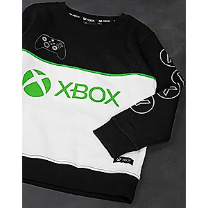 Xbox Sweatshirt Boys Kids Game Console Black Sweater Hoodie Merchandise 11-12 Years
