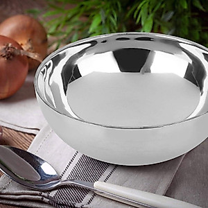 34 Oz/ 1000ml Stainless Steel Mixing Bowls Double Wall Serving Bowl Insulated Cereal Bowl Salad Bowl Stainless Steel Bowl Stainless Steel Water Bowl