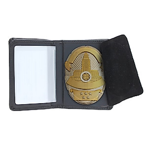 ASR Federal Bifold Leather Credit Card ID Badge Holder Wallet Police Gear, Oval