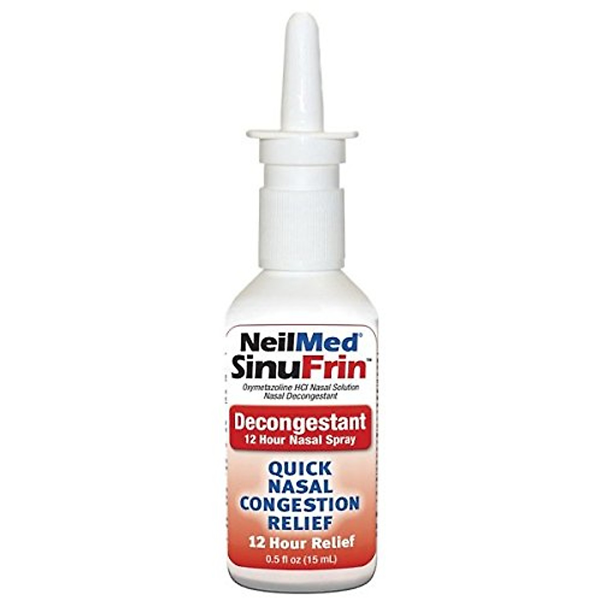 NeilMed SinuFrin Decongestant 0.5 Fluid Ounce (15 mL) (packaging may vary)