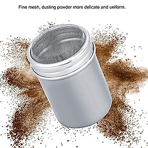Sugar Pepper Shaker Pepper Shaker, Powder Shaker, Cocoa Powder Shaker Spice Shaker, for Home for Kitchen (304 small concave mesh)