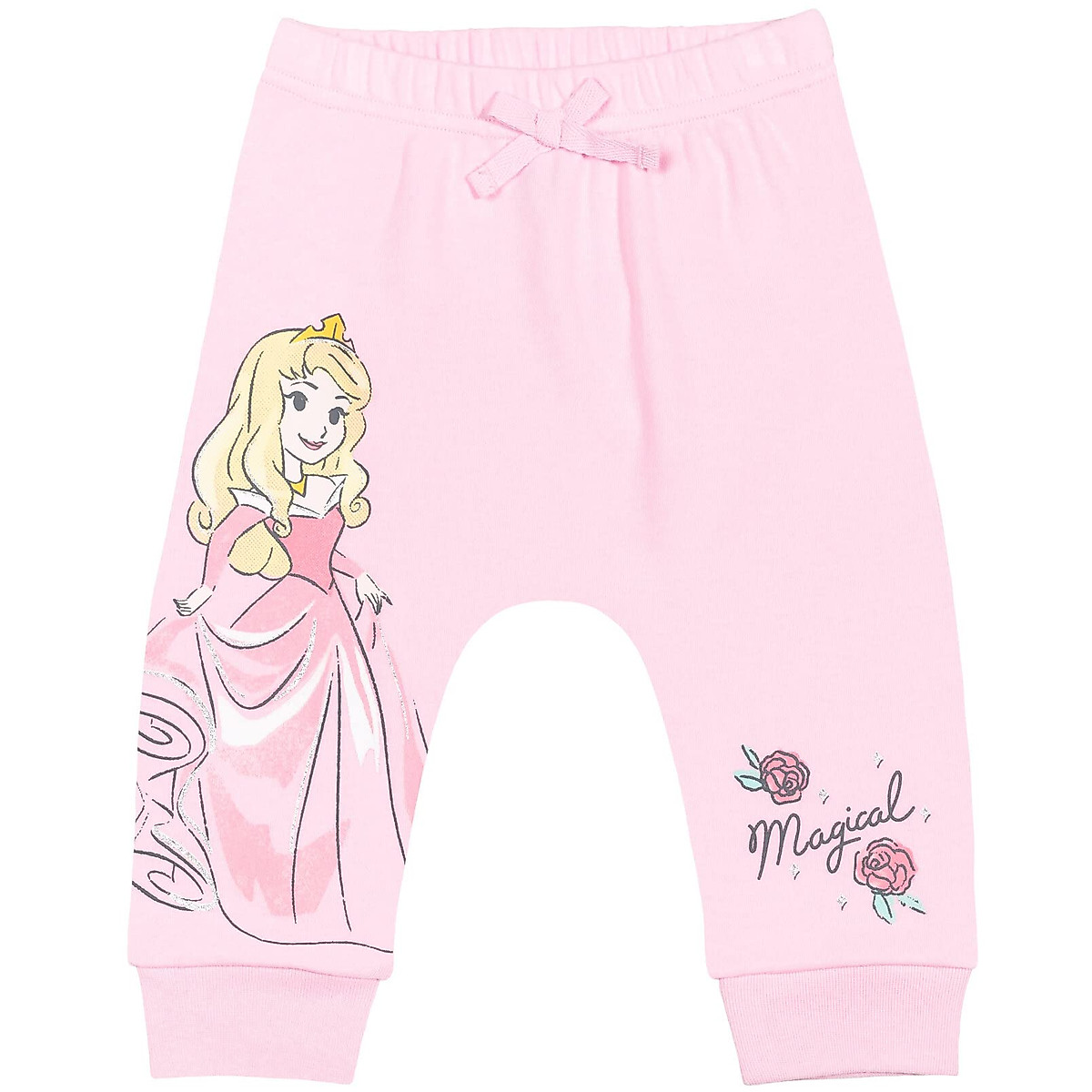 Disney Princess Belle Aurora Cinderella Infant Baby Girls 4 Pack Pants 12 Months