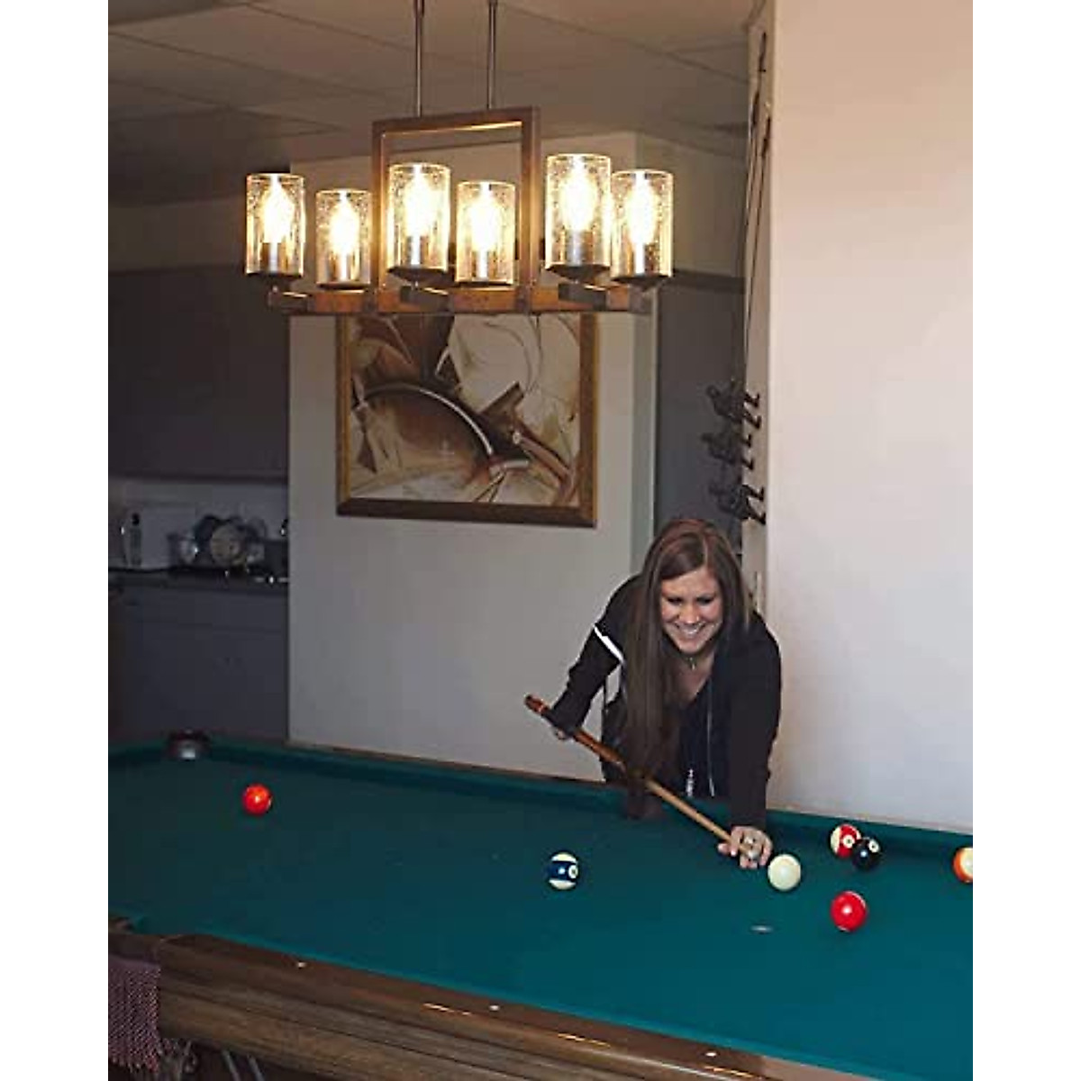 4 Pack Clear Seeded Glass Shade, YOUROKE Cylinder Clear Bubble Glass Shade 5.9in Height, 3.9in Diameter, 1.7in Fitter, High Transmittance Glass Lampshade Replacement for Pendant Light, Chandelier