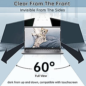 Laptop Privacy Screen 14 Inch, 16:9 Aspect Removable Privacy Screen Filter for 14 Inch Laptop Widescreen, Anti Glare Blue Light Laptop Screen Privacy Shield 14 In Compatible with Chromebook Hp Envy/ Dell/ Asus/ Acer/ Samsung/ Lenovo Yoga by IPROKKO