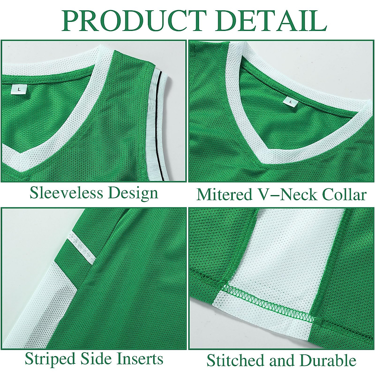 Sintege 12 Pcs Blank Basketball Jersey Youth Basketball Practice Jerseys Athletic Sports Shirts Plain Boys Team Uniform (Green)