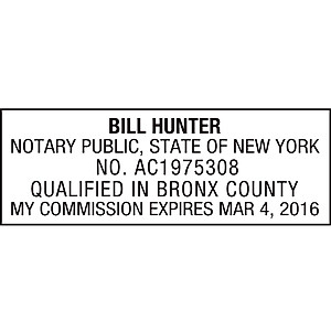 MaxMark Notary Stamp for State of New York- Self Inking Stamp