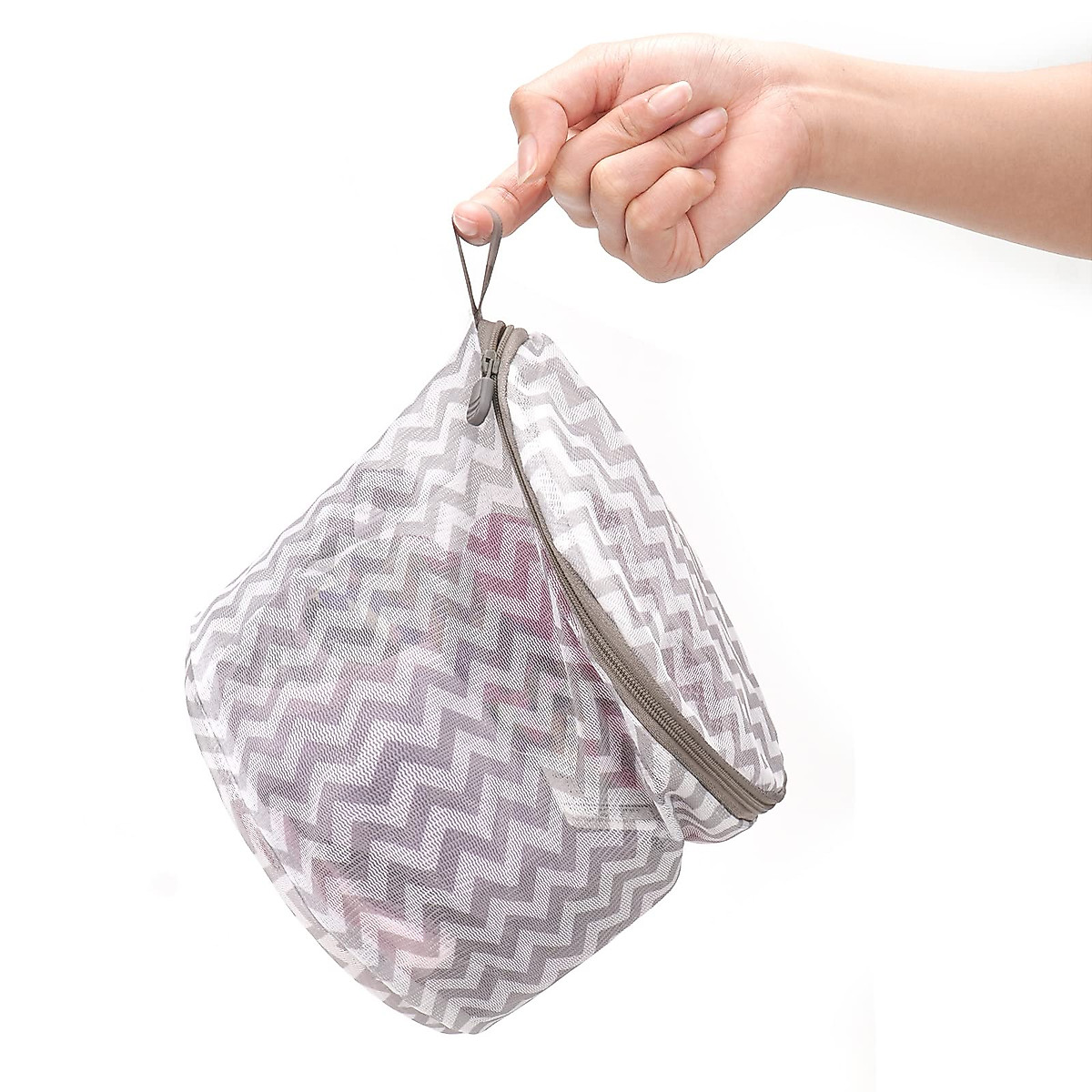 5Pcs Durable Fine Mesh Laundry Bags for Delicates with Premium Zipper, Travel Storage Organize Bag, Clothing Washing Bags for Washing Machine Laundry, Blouse, Bra, Hosiery, Stocking, Underwear (5)