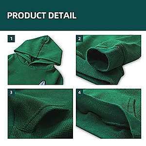 WELAKEN WAFFLE Fabric Hoodie Sweatshirt with Cute Rockets Pattern for Kid's & Toddler Unisex