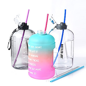 ALINK 15 inch Extra Long Reusable Silicone Straws, 4-Pack Flexible Straws for Stanley 40 oz Tumbler, 1 Gallon Water Bottles, 128 64 30 oz Jug Cup with Cleaning Brush