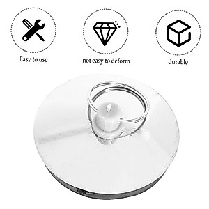 WOONEKY 9 Pcs Sink Stopper Hard Case with Foam Tub Drain Plug Tub Accessories for Water Stopper Garbage Drain Stopper Bath Drain Stopper Bathtub Accessories Bathtub Plug Rubber Silver