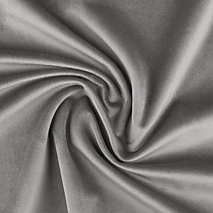 Yaheetech Accent Chair, Modern Velvet Armchairs with Big Ample Seat, Half Rounded Back, Cozy Upholstered Barrel Sofa Chair for Living Room Bedroom Waiting Room, Gray