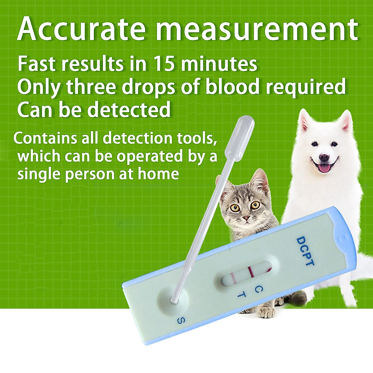 Pet Dog Pregnancy Pregnant Test Paper Strip,Fast and Accurate Detection includes All Required Accessories,for Dog Cat Veterinaria Disposable Pet Clinic Equipment (2PCS)