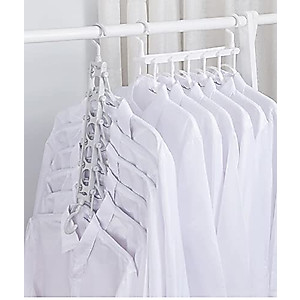 Multifunctional Cloth Hanger Space Saving, 6 pcs One Set to Save Your Space and Traceless Cloth Hanger with Heavy Duty Quality Hanger