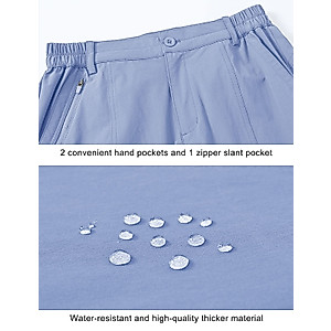 TBMPOY Women's 5'' Golf Hiking Shorts Quick Dry with 5 Pockets Stretch Athletic Casual Summer Trip Water Resistant Blue Purple XL