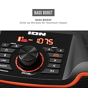Ion Sport XL - High-Power All-Weather Rechargeable Bluetooth and NFC Enabled Speaker - MK3 (Renewed)